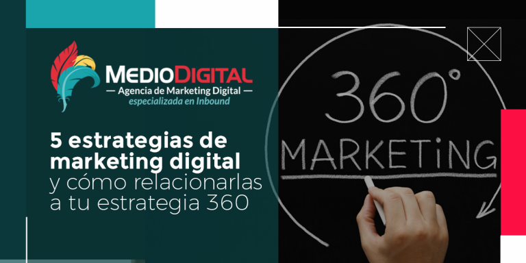 5 estrategias de marketing digital y cómo relacionarlas a tu estrategia 360.